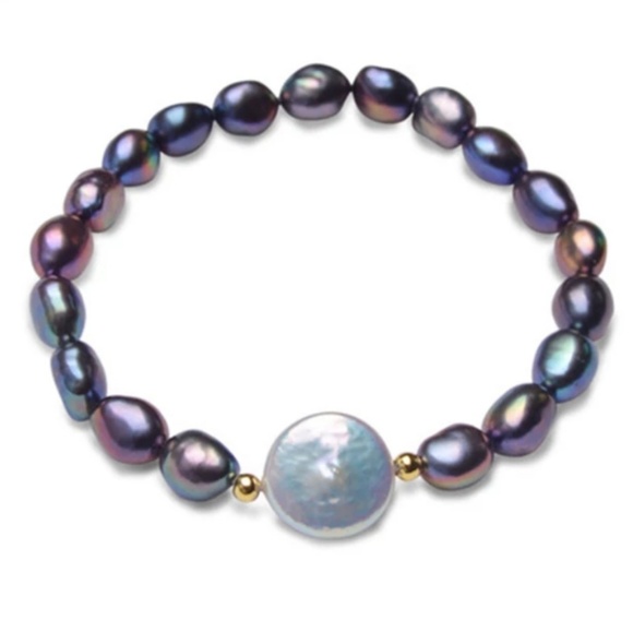 Jewelry | Freshwater Baroque Button Pearl Bracelet | Poshmark